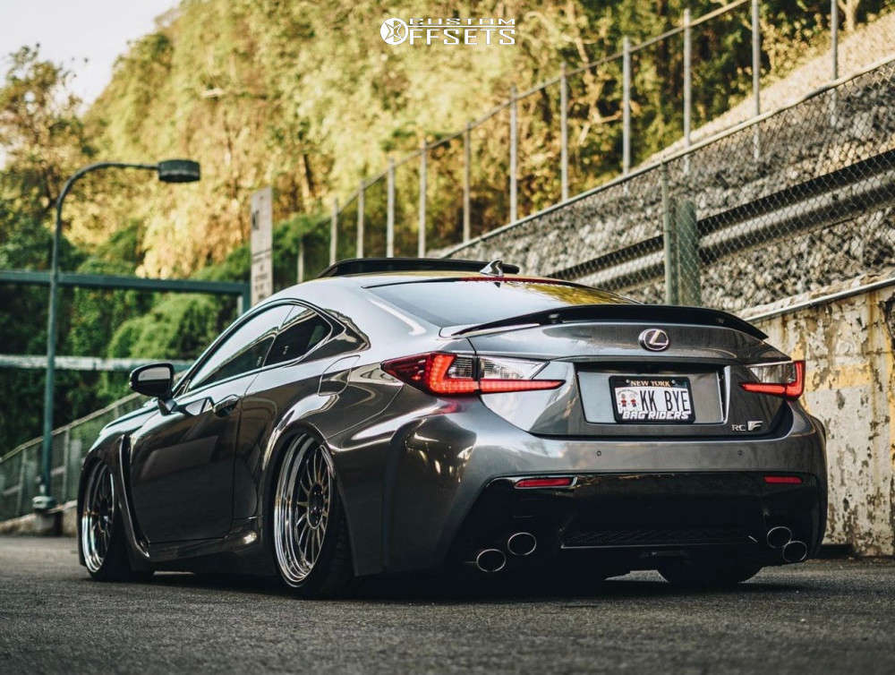 2015 Lexus RC F with 19x9.5 25 SSR Tf1 and 265/35R19 Federal All Season ...