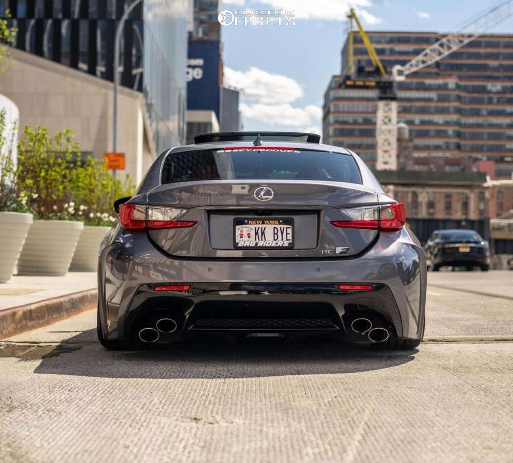 2015 Lexus RC F with 19x9.5 25 SSR Tf1 and 265/35R19 Federal All Season ...