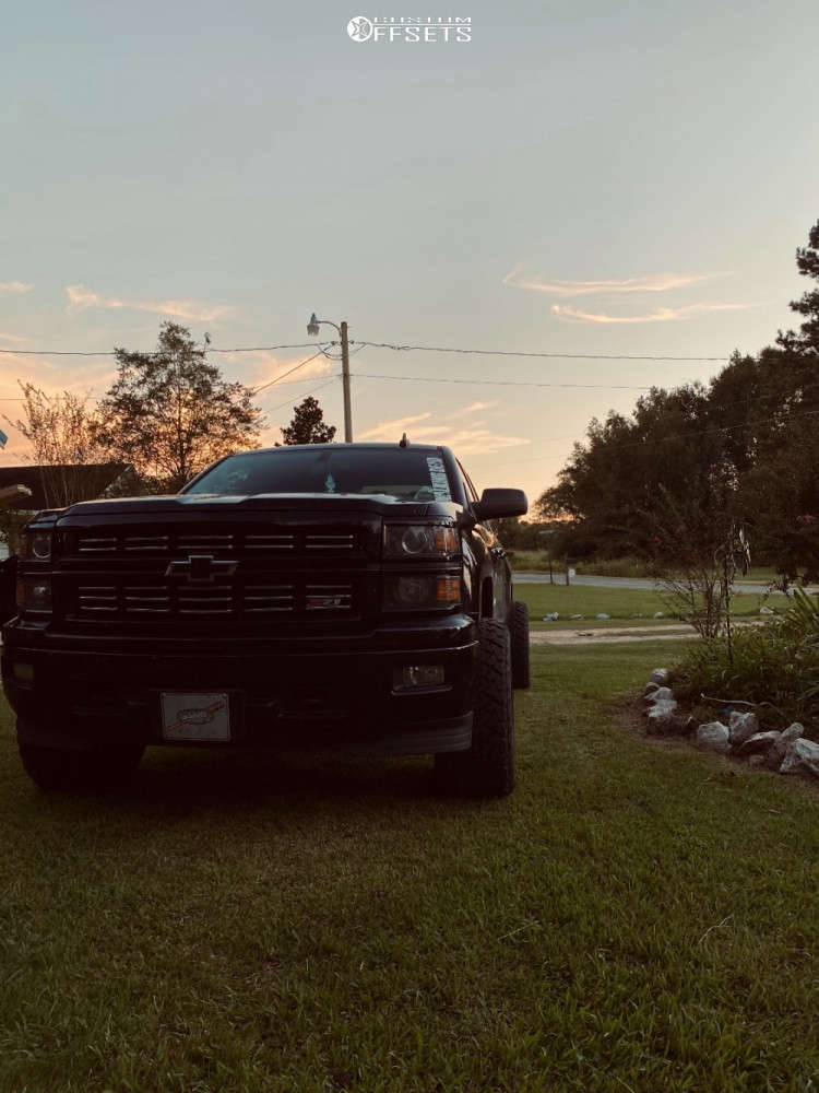 2015 Chevrolet Silverado 1500 with 22x12 -57 Vision Spyder and 33/12 ...