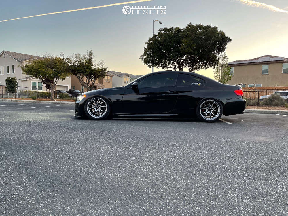 2007 BMW 328i with 18x8.5 38 Enkei Tsv and 235/40R18 Continental ...