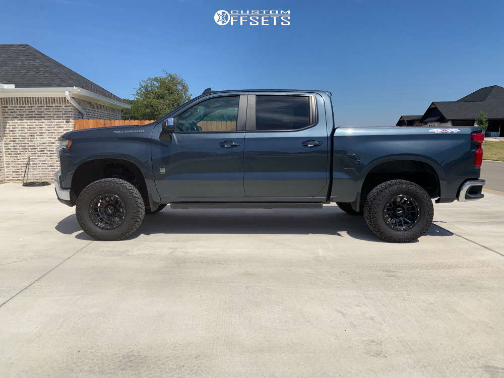 2019 Chevrolet Silverado 1500 with 17x9 -13 Vision Nemesis 111 and 33/ ...