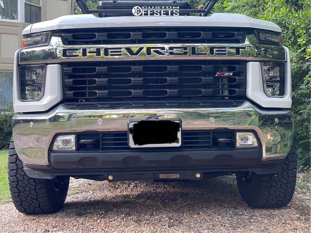 2020 Chevrolet Silverado 3500 HD with 18x9.5 -18 Black Rhino Armory and 35/12.5R18 Falken ...