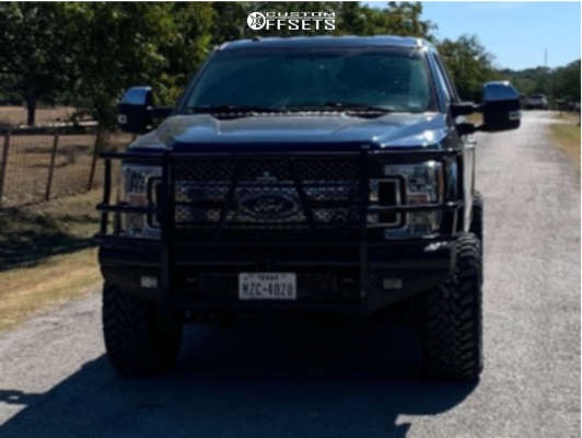 2017 Ford F-250 Super Duty with 20x10 -24 Vision Rocker and 35/12.5R20 ...