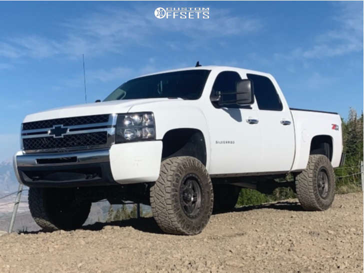 2010 Chevrolet Silverado 1500 with 18x10 -6 Fuel Anza and 35/12.5R18 ...