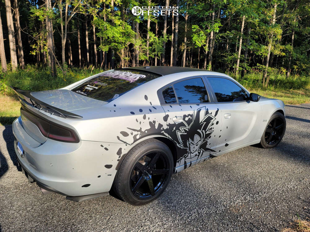 2019 Dodge Charger with 20x8.5 15 Ravetti M13 and 245/50R20 General ...