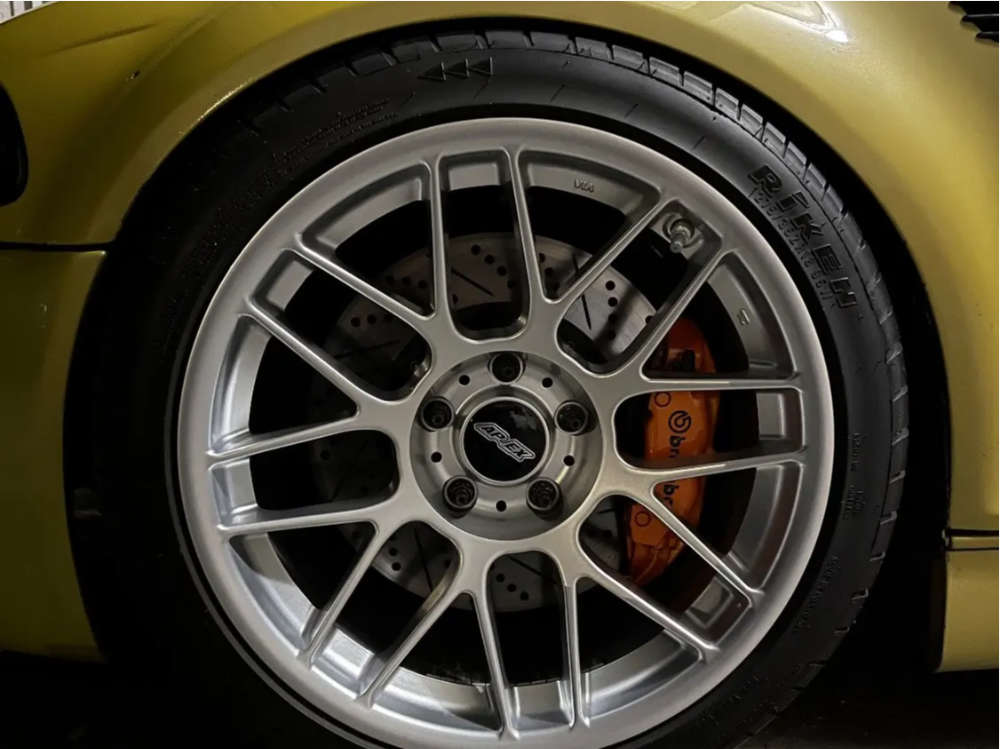 2002 BMW M3 with 18x10 25 Apex Arc-8 and 275/35R18 Riken Raptor ZR and ...