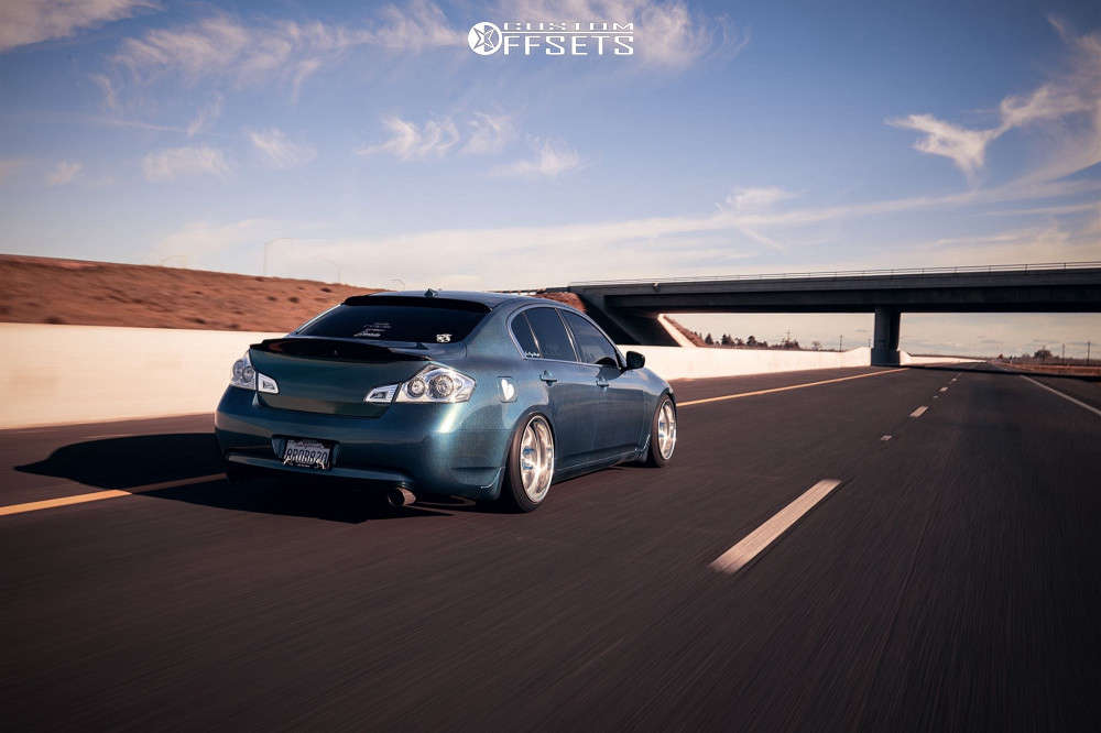 2009 INFINITI G37 with 19x10 20 GMR Gs-109 and 235/35R19 Cosmo Mucho ...