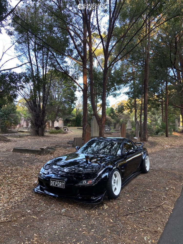 1995 Mazda RX-7 with 17x10 20 Desmond Regamaster and 265/35R17 Michelin ...