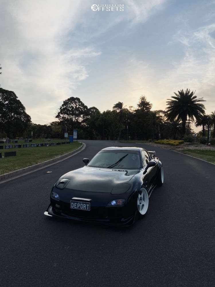 1995 Mazda RX-7 with 17x10 20 Desmond Regamaster and 265/35R17 Michelin ...
