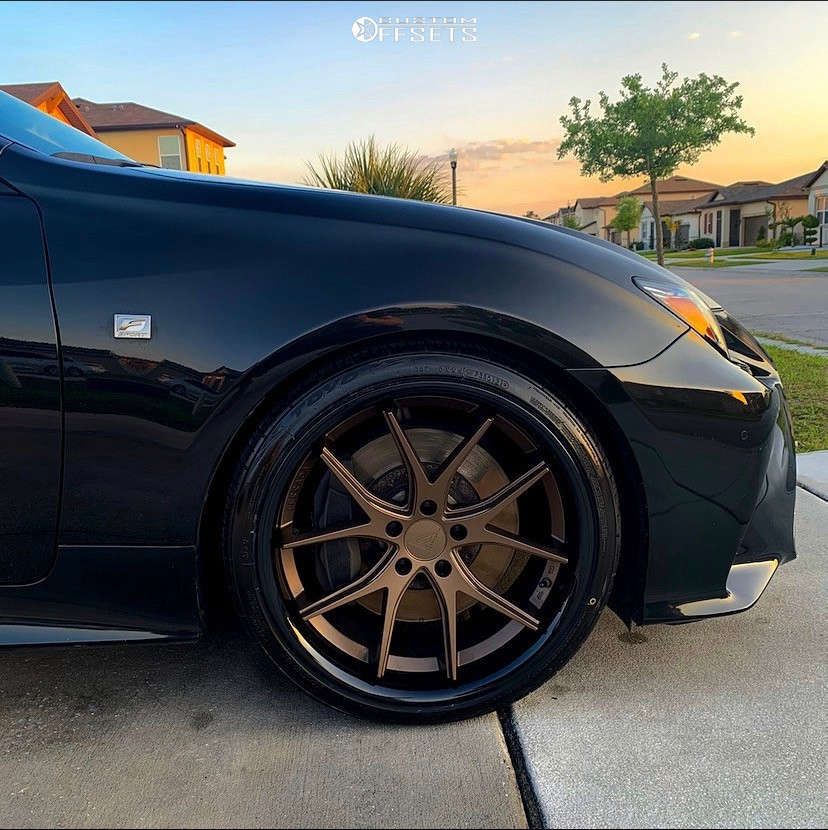 2017 Lexus RC350 with 20x8.5 35 Ferrada FR2 and 235/35R20 Toyo Tires Proxes Sport A/s and ...