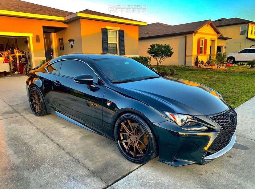2017 Lexus RC350 with 20x8.5 35 Ferrada FR2 and 235/35R20 Toyo Tires ...