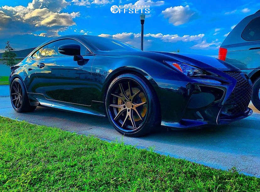 2017 Lexus RC350 with 20x8.5 35 Ferrada FR2 and 235/35R20 Toyo Tires ...