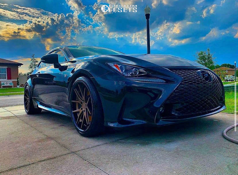 2017 Lexus RC350 with 20x8.5 35 Ferrada FR2 and 235/35R20 Toyo Tires Proxes Sport A/s and ...