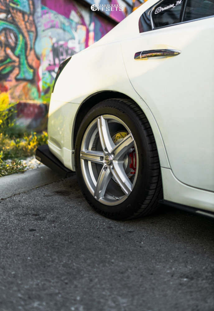 2014 Nissan Maxima with 18x8 40 Vision Boost and 245/45R18 Continental ...