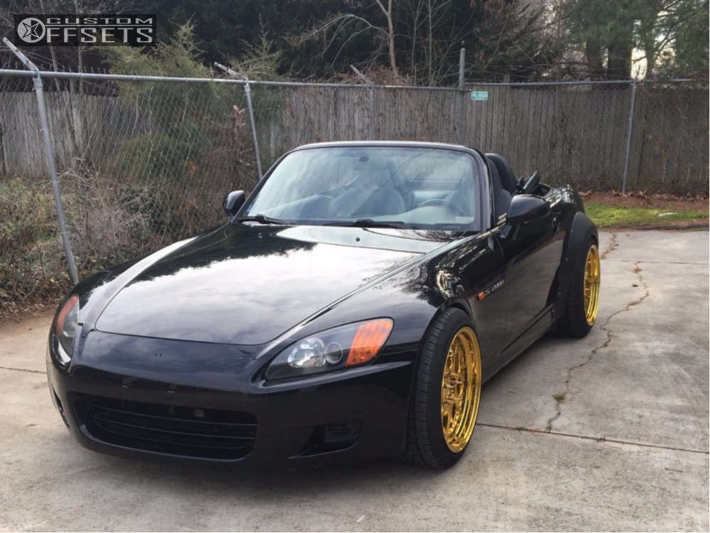 2002 Honda S2000 with 18x9.5 15 Aodhan Ds01 and 235/40R18 Kelly Edge As ...