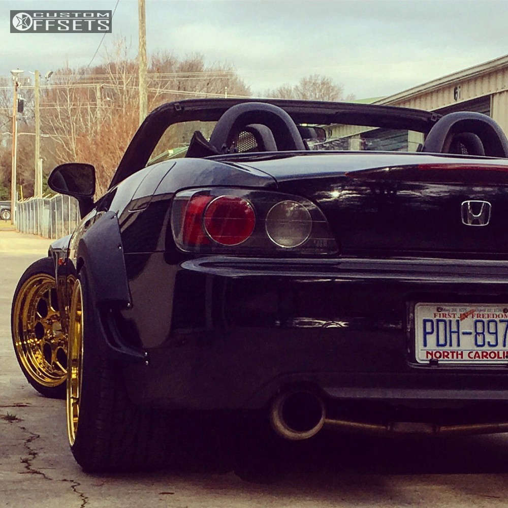 2002 Honda S2000 with 18x9.5 15 Aodhan Ds01 and 235/40R18 Kelly Edge As ...