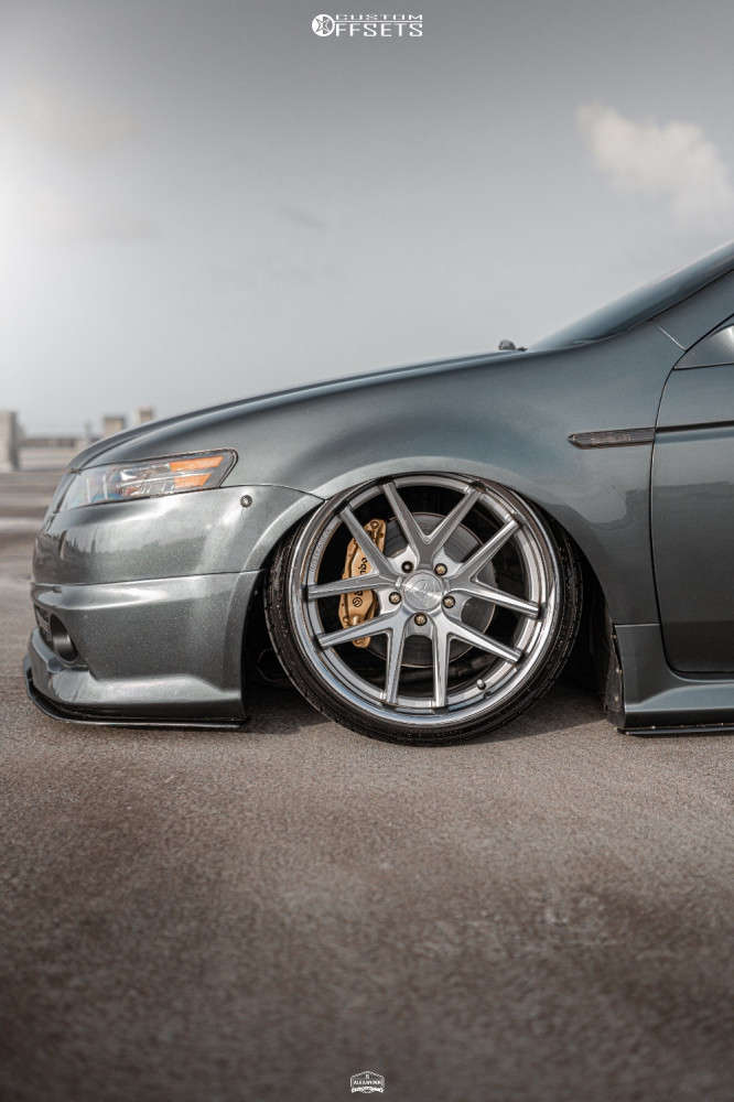 2004 Acura TL with 19x11 28 Rohana Rc9 and 235/35R19 Land Golden ...