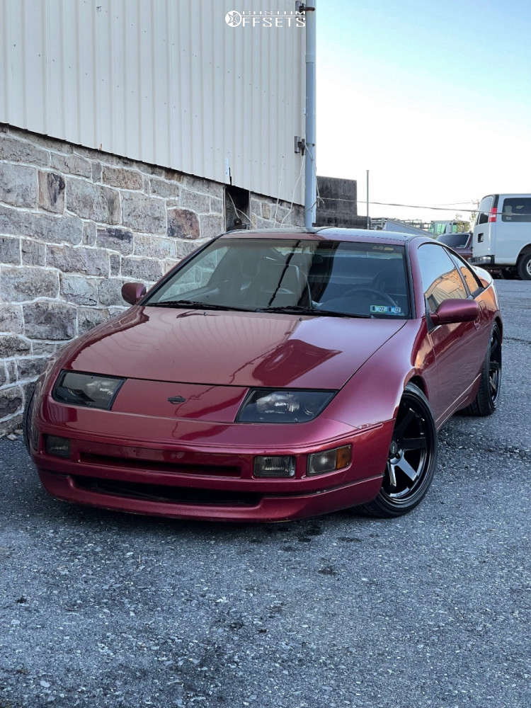 1993 Nissan 300ZX with 18x9.5 24 AVID1 Av6 and 235/40R18 Delinte D7 ...