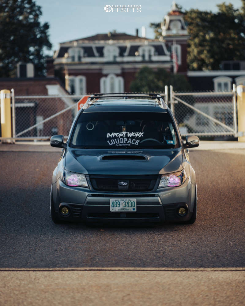 2013 Subaru Forester with 18x9 25 Cosmis Racing Mr7 and 215/40R18 ...