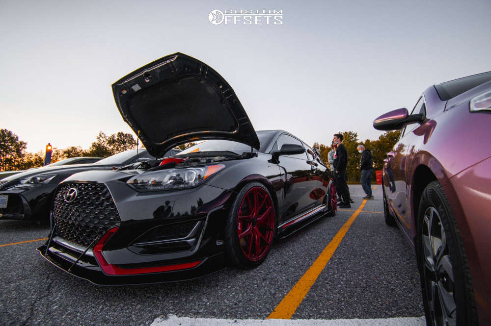 2019 Hyundai Veloster N with 19x8.5 35 Fast Wheels Fc04 and 235/35R19 ...