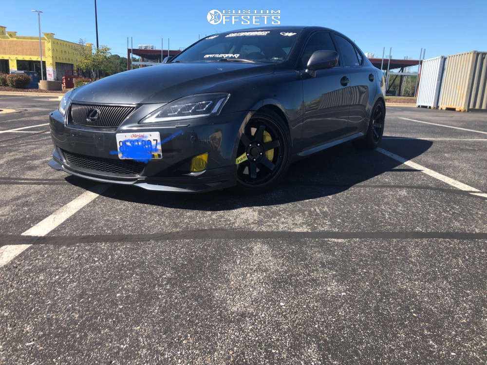 2006 Lexus IS350 with 18x8.5 35 AVID1 AV6 and 225/40R18 Goodyear All ...