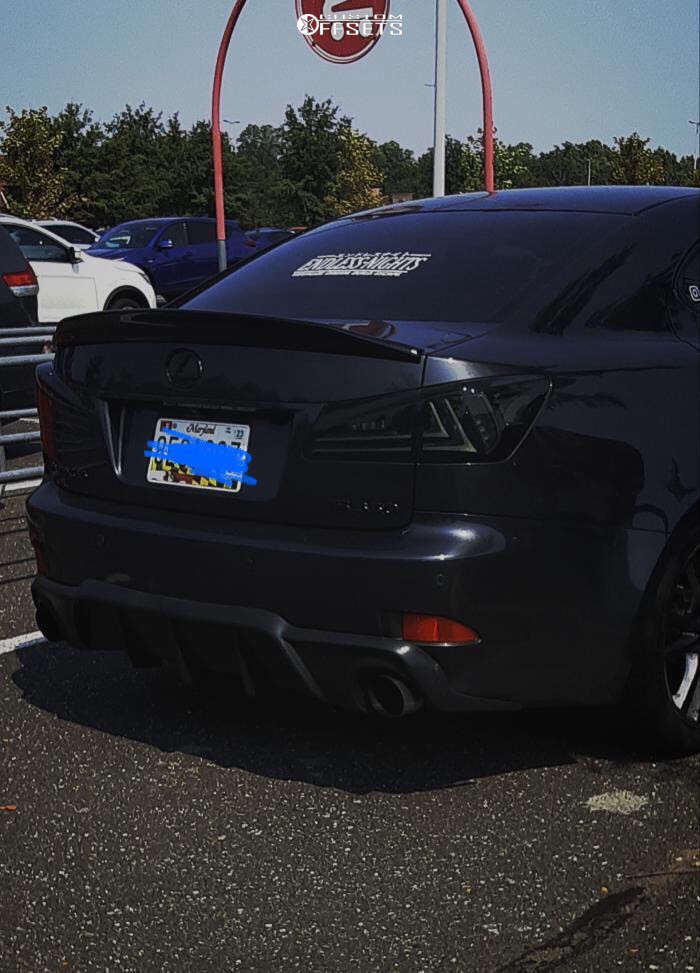 2006 Lexus IS350 with 18x8.5 35 AVID1 AV6 and 225/40R18 Goodyear All ...