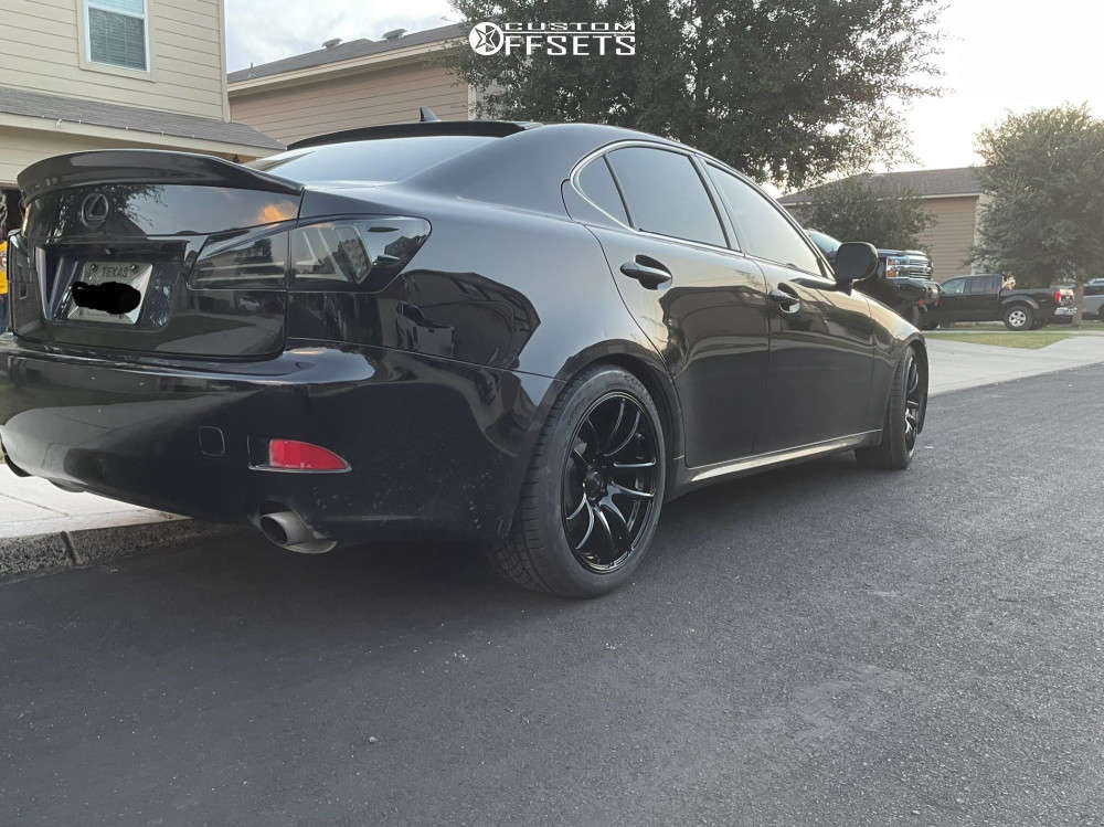 2007 Lexus IS350 with 18x8.5 35 Vors Tr4 and 235/40R18 Continental ...