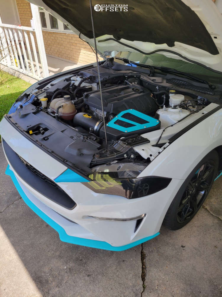 2018 Ford Mustang with 20x8.5 38 MASSIV 920 and 255/40R20 Radar Dimax ...