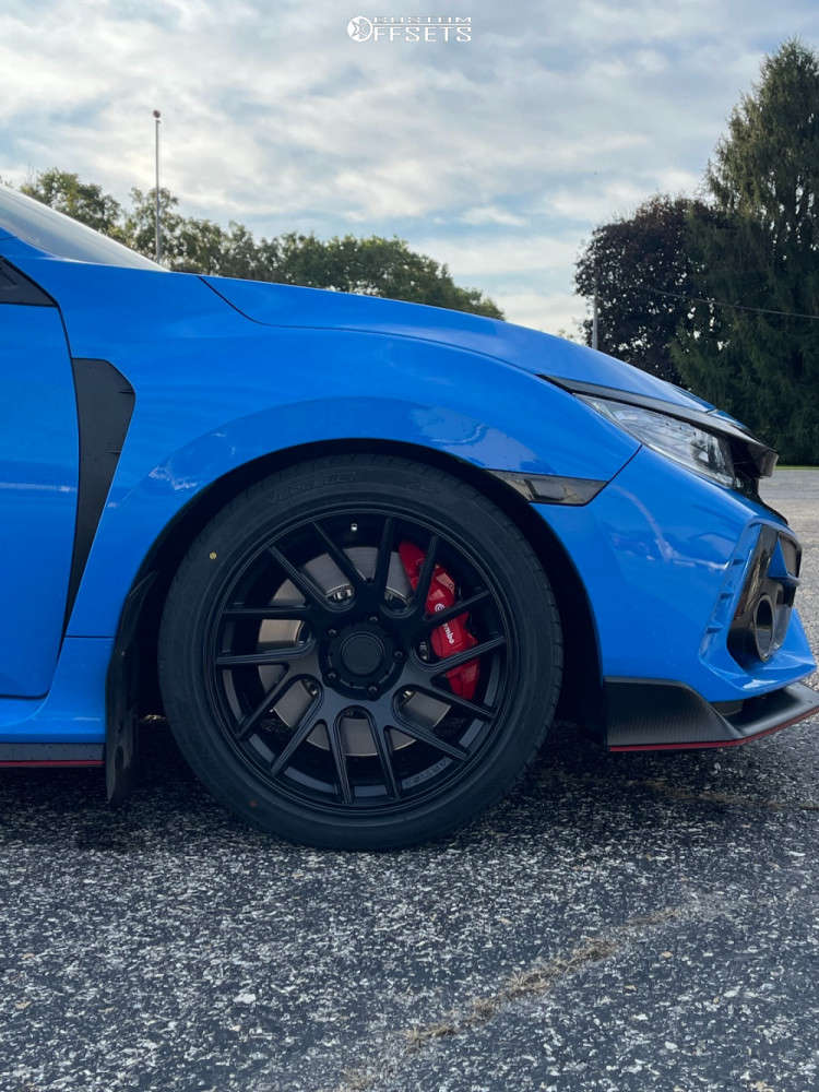 2021 Honda Civic with 18x9.5 35 Anovia Elder and 225/40R18 Vercelli ...