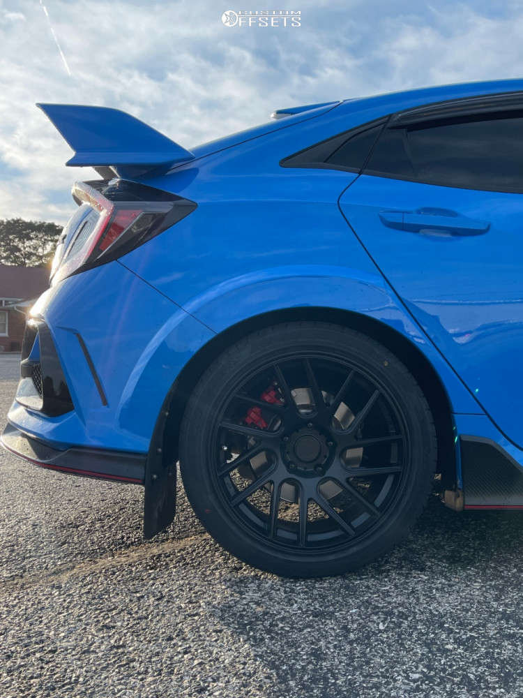 2021 Honda Civic with 18x9.5 35 Anovia Elder and 225/40R18 Vercelli ...