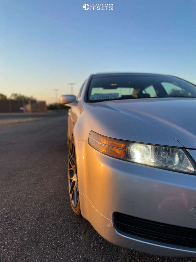 2004 Acura TL with 18x8.5 35 Aodhan Ah-x and 225/40R18 Federal SS595 ...