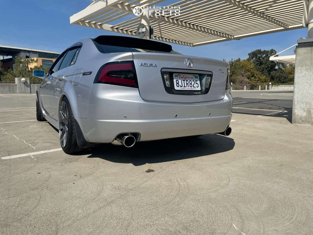 2004 Acura TL with 18x8.5 35 Aodhan Ah-x and 225/40R18 Federal SS595 ...