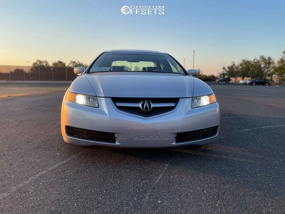 2004 Acura TL with 18x8.5 35 Aodhan Ah-x and 225/40R18 Federal SS595 ...