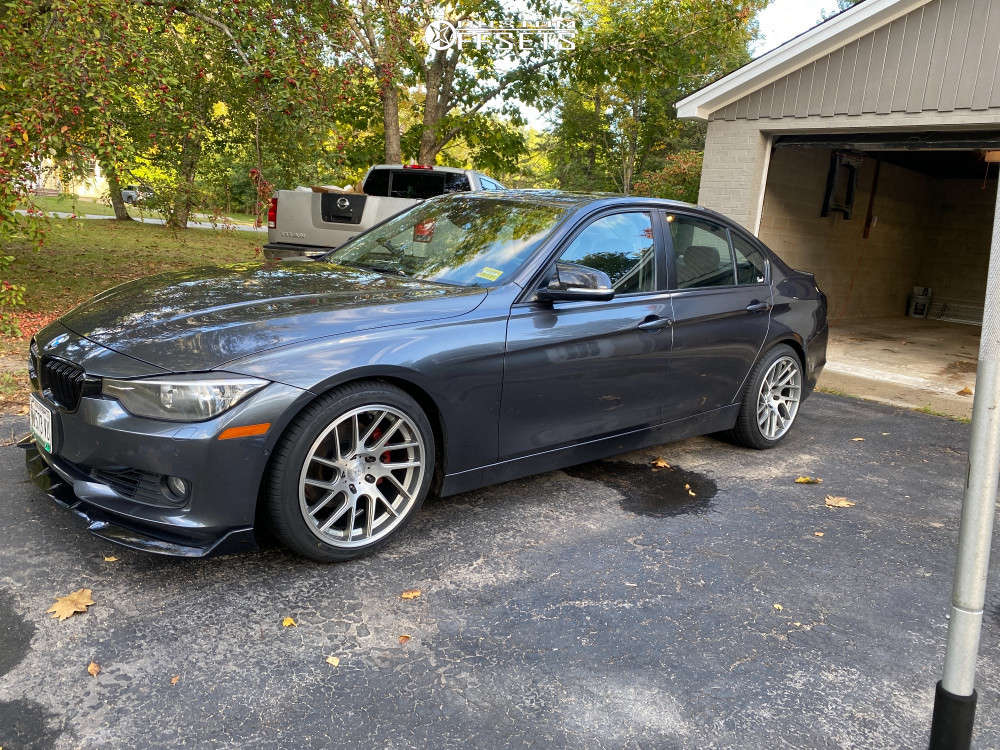 2013 BMW 328i XDrive with 18x9.5 35 Anovia Elder and 245/40R18 Toyo ...