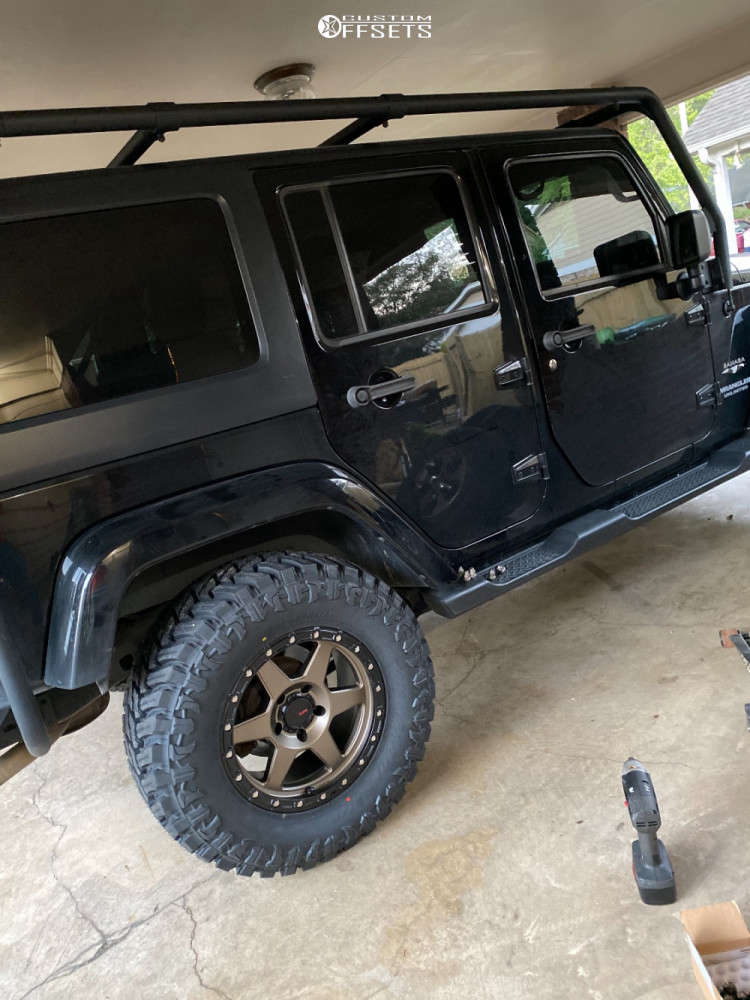 2016 Jeep Wrangler with 17x8.5 -6 DX4 Recon and 33/12.5R17 Atturo Trail ...