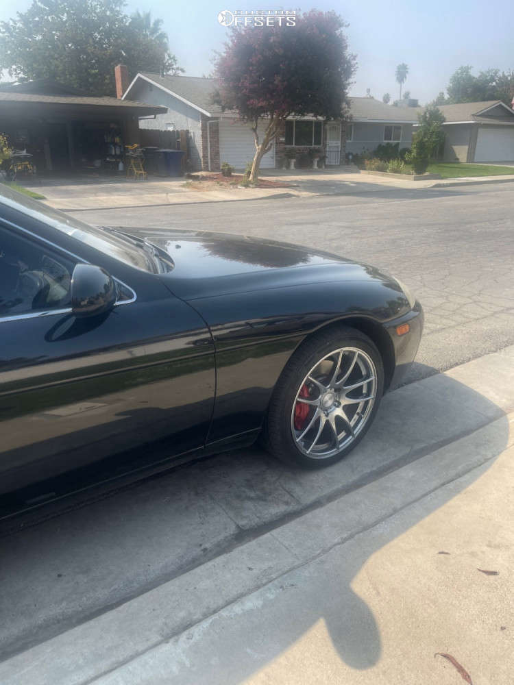 1995 Lexus SC400 Wheel Offset Tucked Stock | 1897185 | Custom Offsets