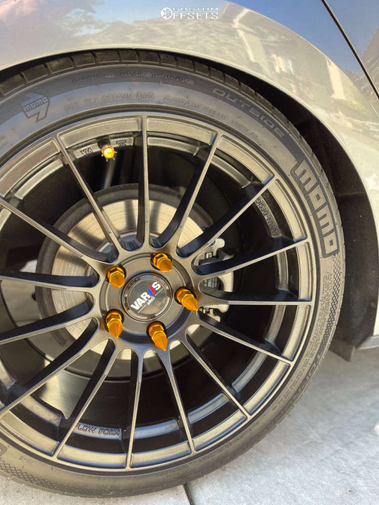 2017 Volkswagen Passat with 18x8.5 35 Variis Vr15 and 225/45R18 Momo ...