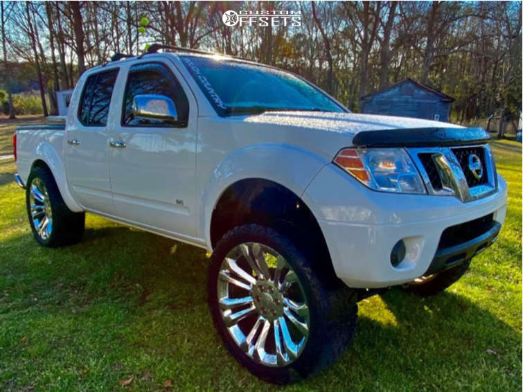 2016 Nissan Frontier with 24x10 -40 Replica Split 7 and 35/10.5R24 ...