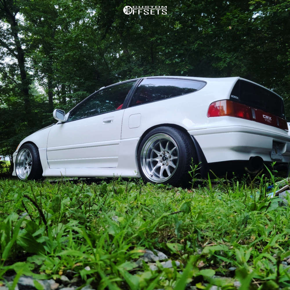 1988 Honda CRX with 15x8 0 MST Mt11 and 195/45R15 Federal SS595 and Coilovers | Custom Offsets