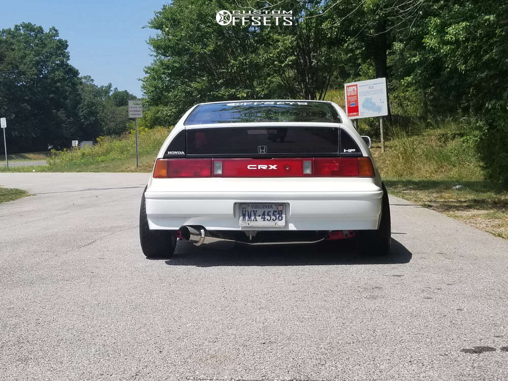 1988 Honda CRX with 15x8 0 MST Mt11 and 195/45R15 Federal SS595 and ...