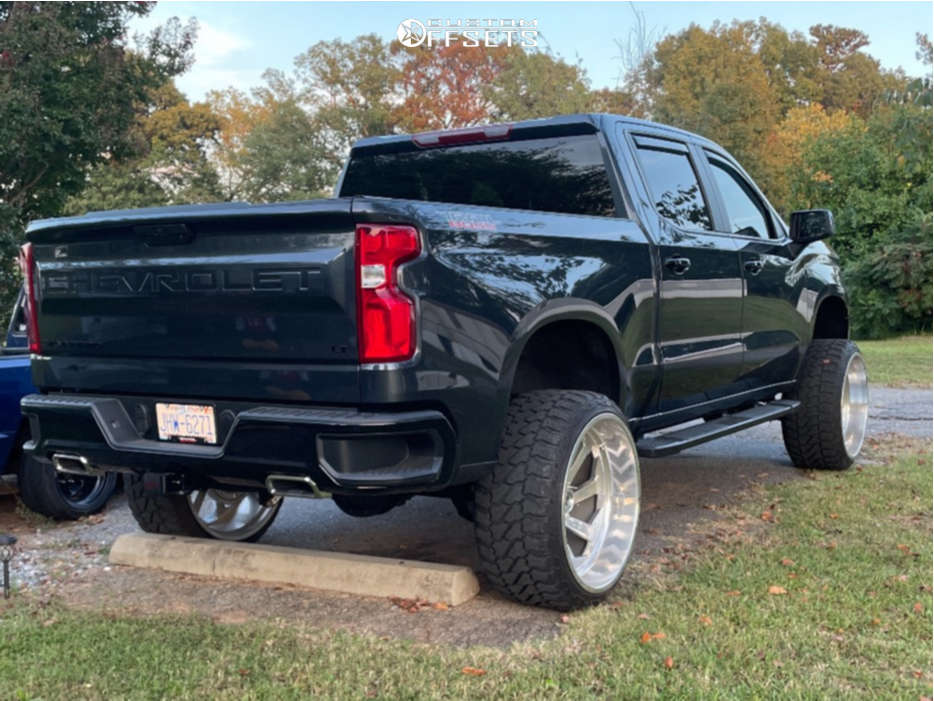 2021 Chevrolet Silverado 1500 with 26x14 -76 Fuel Forged Ffc39 and 35/ ...