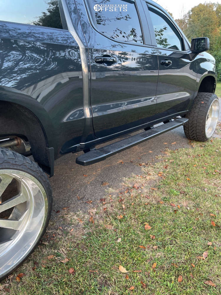 2021 Chevrolet Silverado 1500 with 26x14 -76 Fuel Forged Ffc39 and 35/ ...