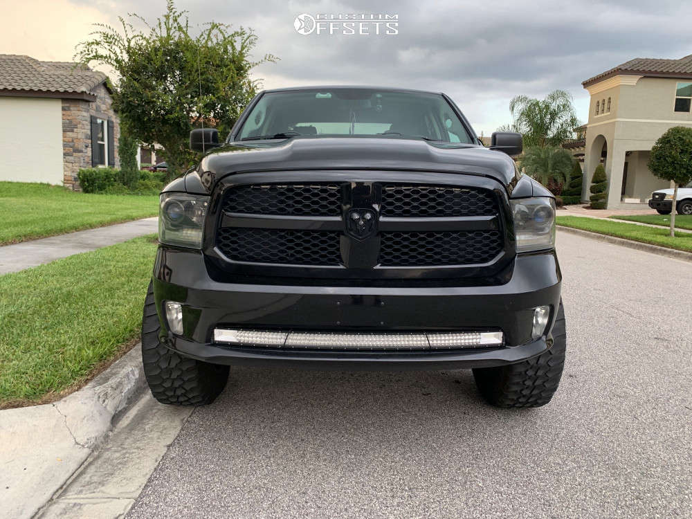 2015 Ram 1500 with 20x12 -44 Dropstars 645b and 37/12.5R20 AMP Terrain ...