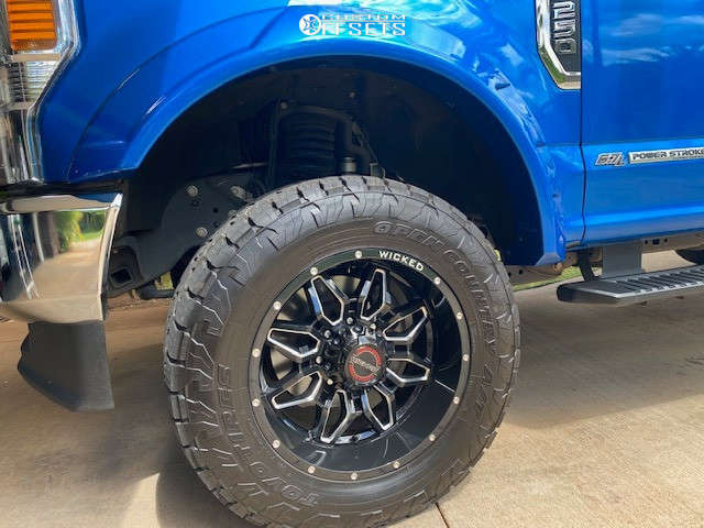 2020 Ford F-250 Super Duty with 20x10 -24 Wicked Offroad W909 and 35/12 ...
