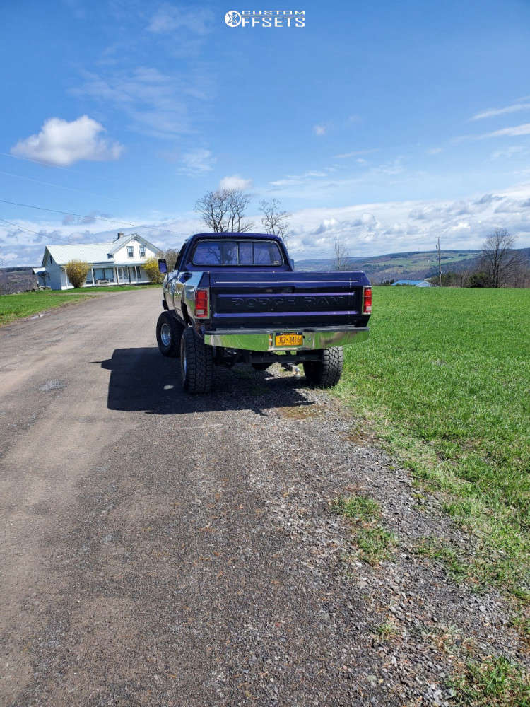 1985 Dodge W150 with 15x12 -30 American Racing Outlaw and 35/12.5R15 ...