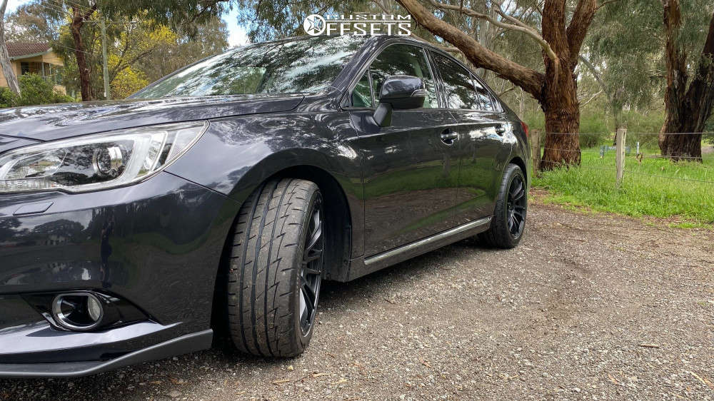 2016 Subaru Legacy with 18x8 35 AVID1 AV20 and 245/45R18 Bridgestone ...