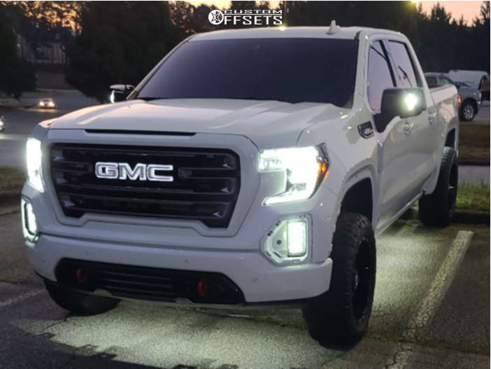 2021 GMC Sierra 1500 with 20x10 -25 TIS 544MB and 275/60R20 Nitto Ridge ...