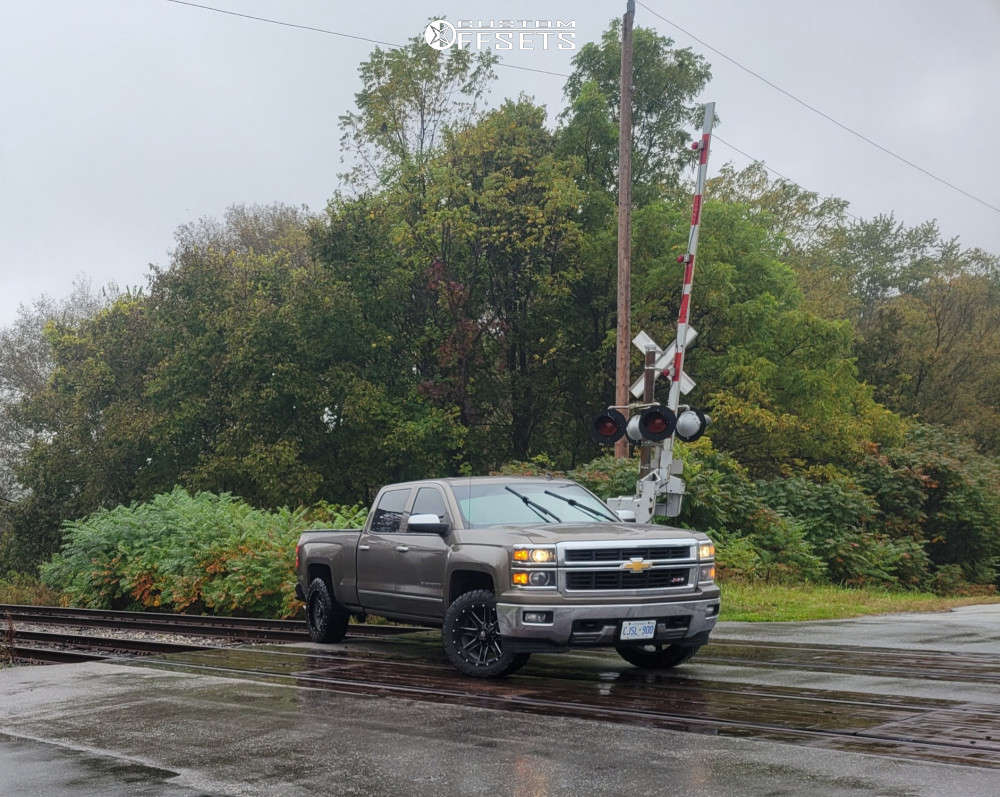 2014 Chevrolet Silverado 1500 with 20x10 -19 Ballistic Rage and 32/11 ...