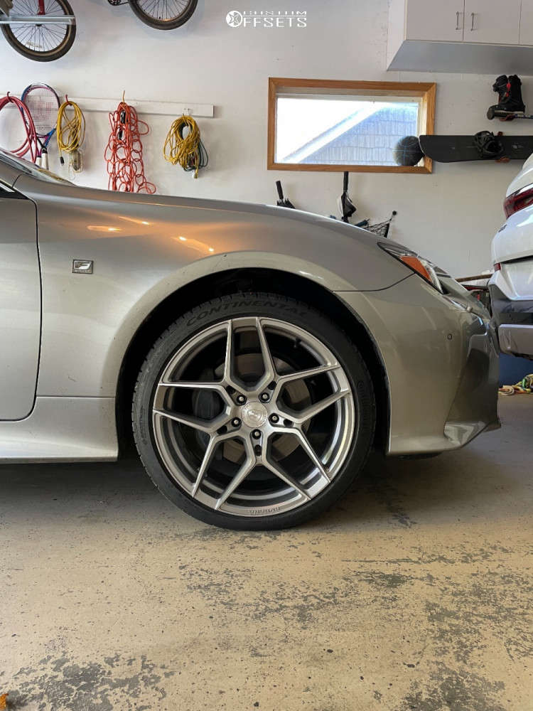 2017 Lexus RC350 with 20x9 35 Rohana Rfx11 and 245/30R20 Continental ...