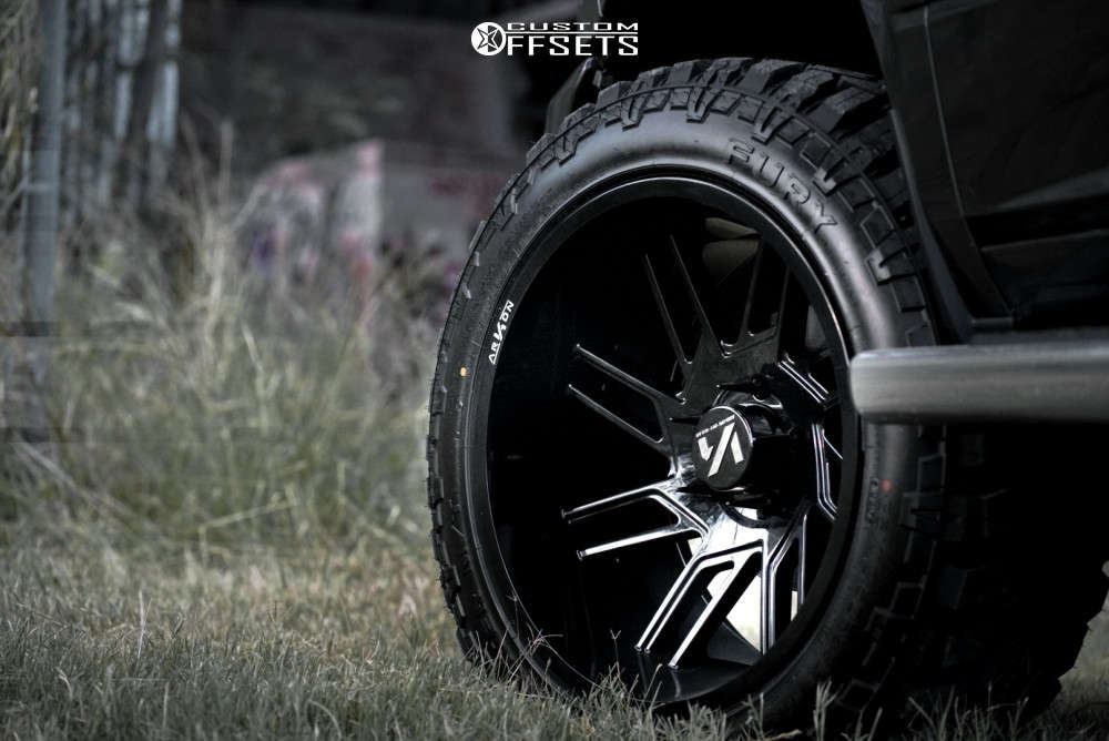 2017 Ram 1500 with 22x12 -51 ARKON OFF-ROAD DaVinci and 35/12.5R22 Fury ...